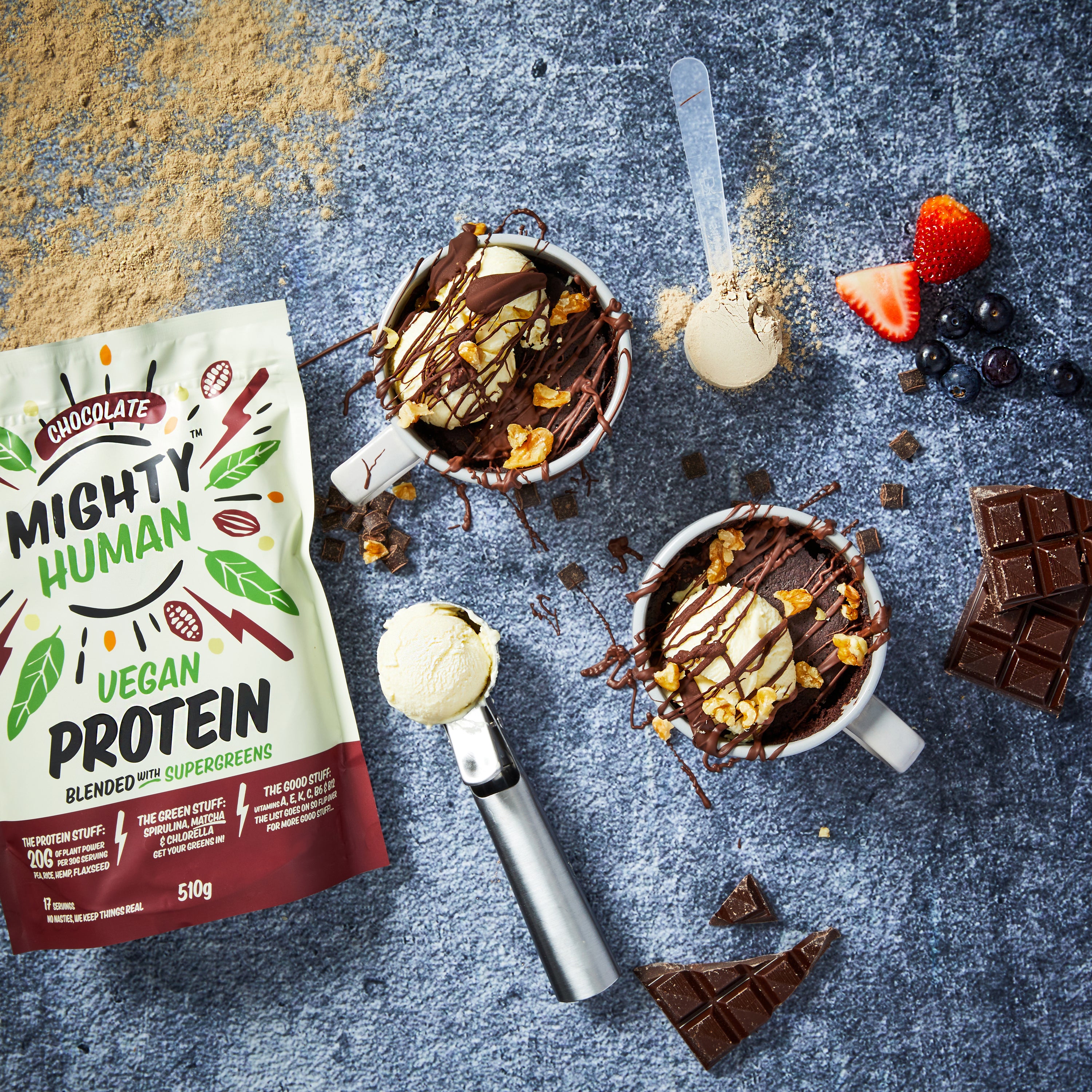 Mighty Drinks Recipes | Vegan Protein Chocolate Mug Cake