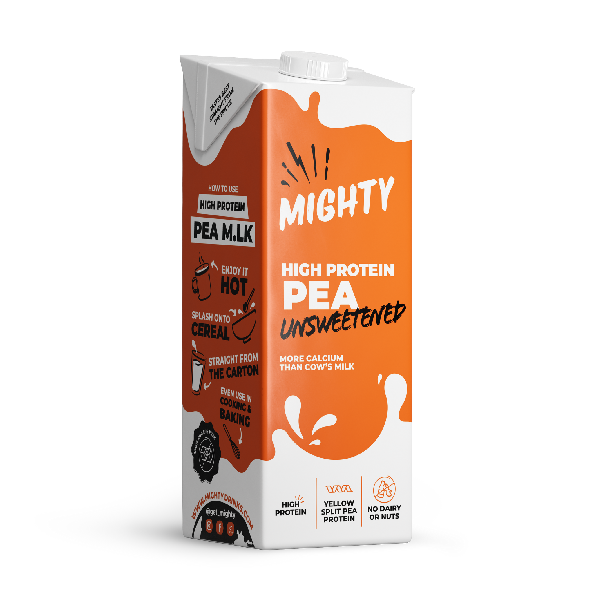 MIGHTY High Protein Unsweetened Pea M.lk – Mighty Drinks